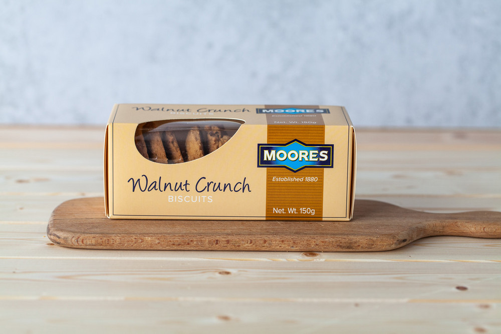 Walnut Crunch Biscuits | Shop | Moores Biscuits
